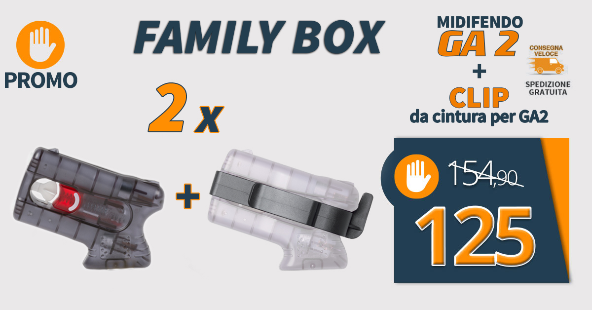 2 pistole MiDifendo GA2 + 2 Clip da cintura - MiDifendo Shop